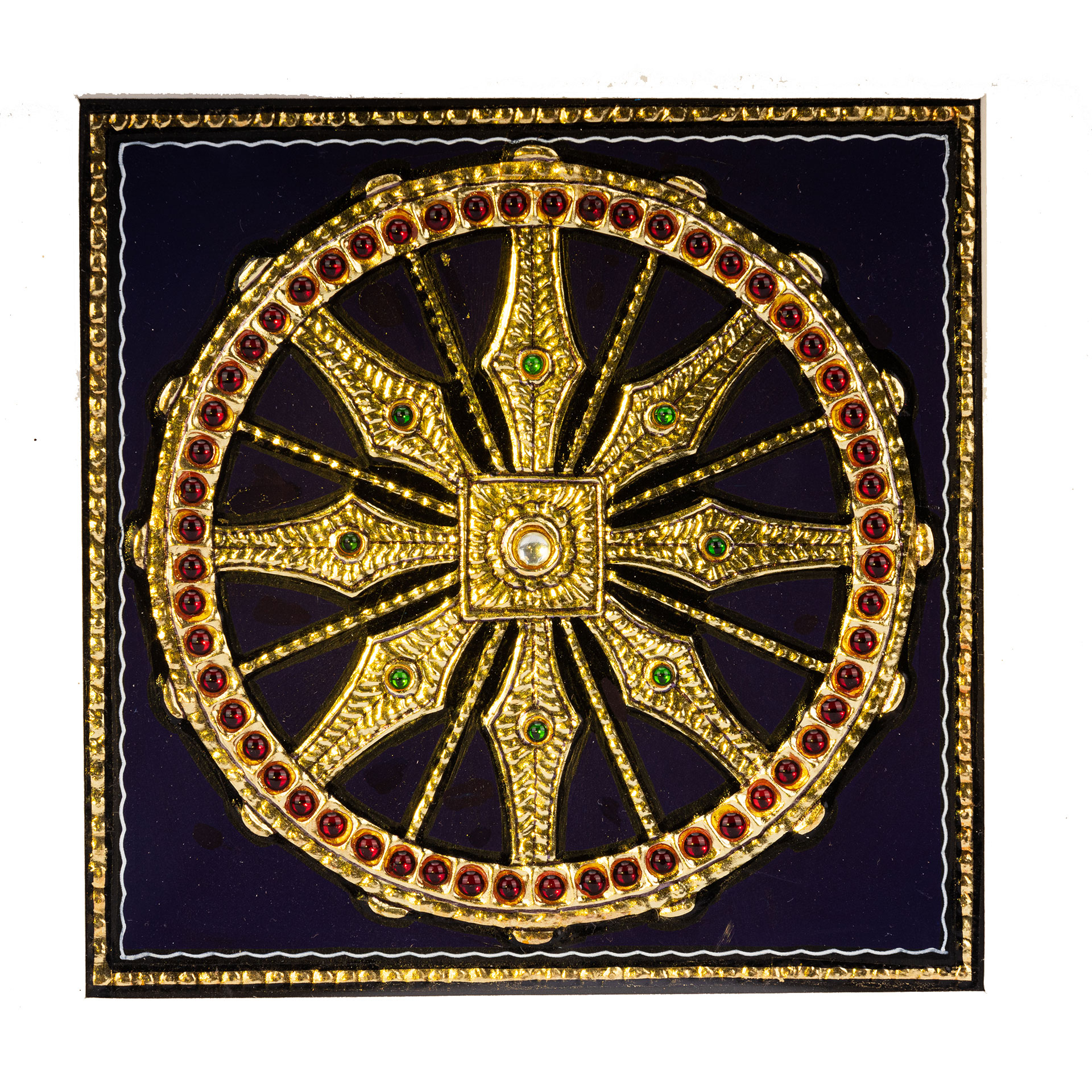 Konark Wheel - Tanjore painting - iPremium